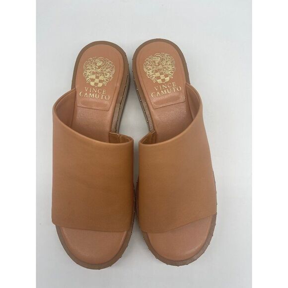 Vince Camuto | Shoes | Vincecamuto Meralda Women Tan Leather Wedge ...